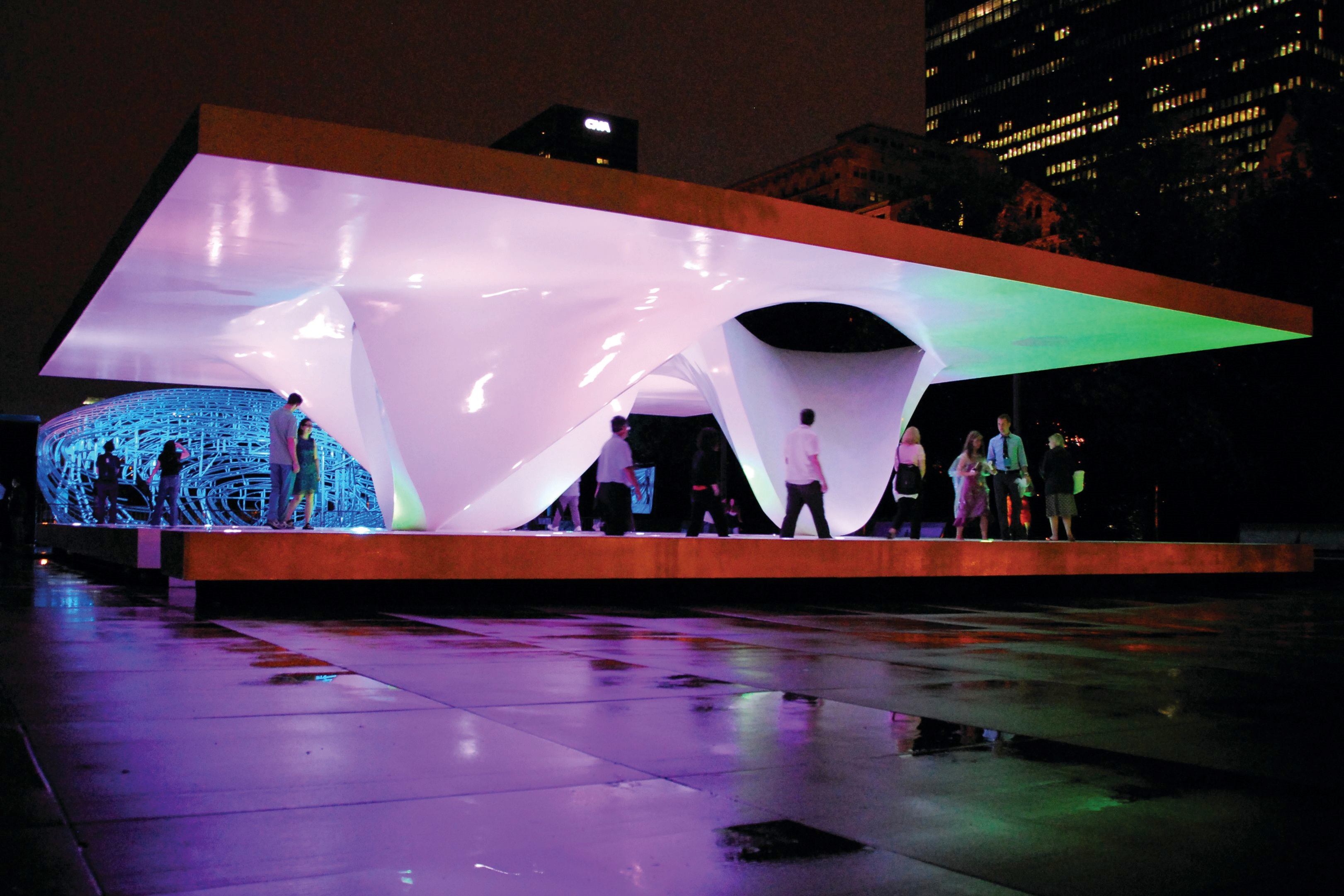 Two Pavilions Celebrate the Centennial of Daniel Burnham's Plan of Chicago