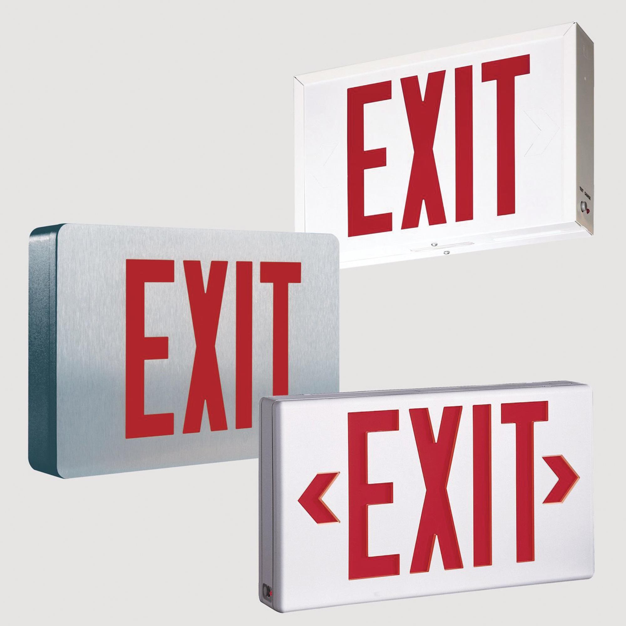 Sure-Lites CX, LPX, and SLX Exit Signs