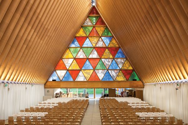 Paper Tubes and Shipping Containers Shape a New Zealand Church