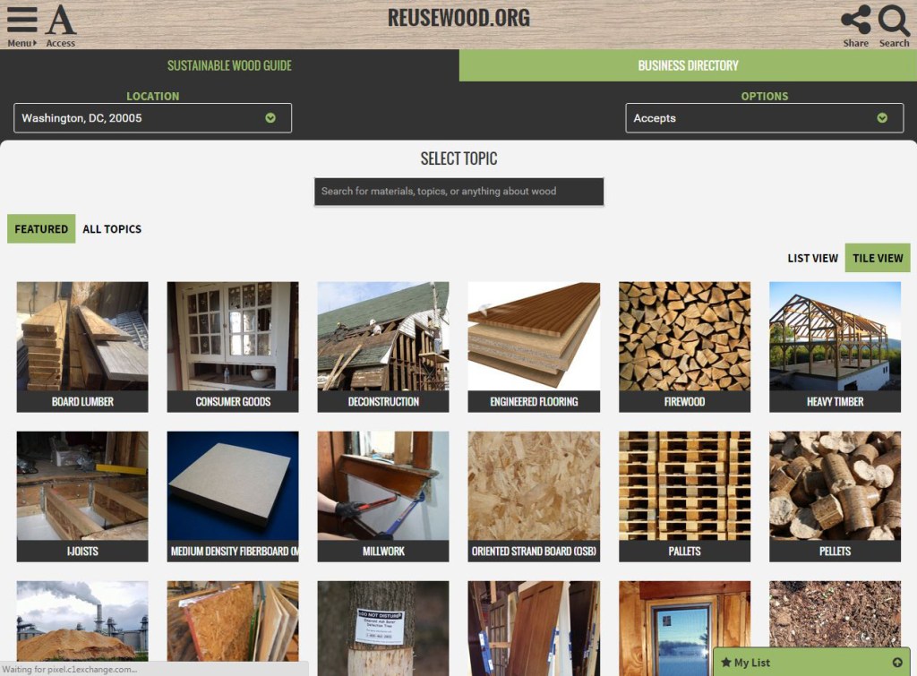 A New Website Tells You Where To Buy and Sell Salvaged Wood