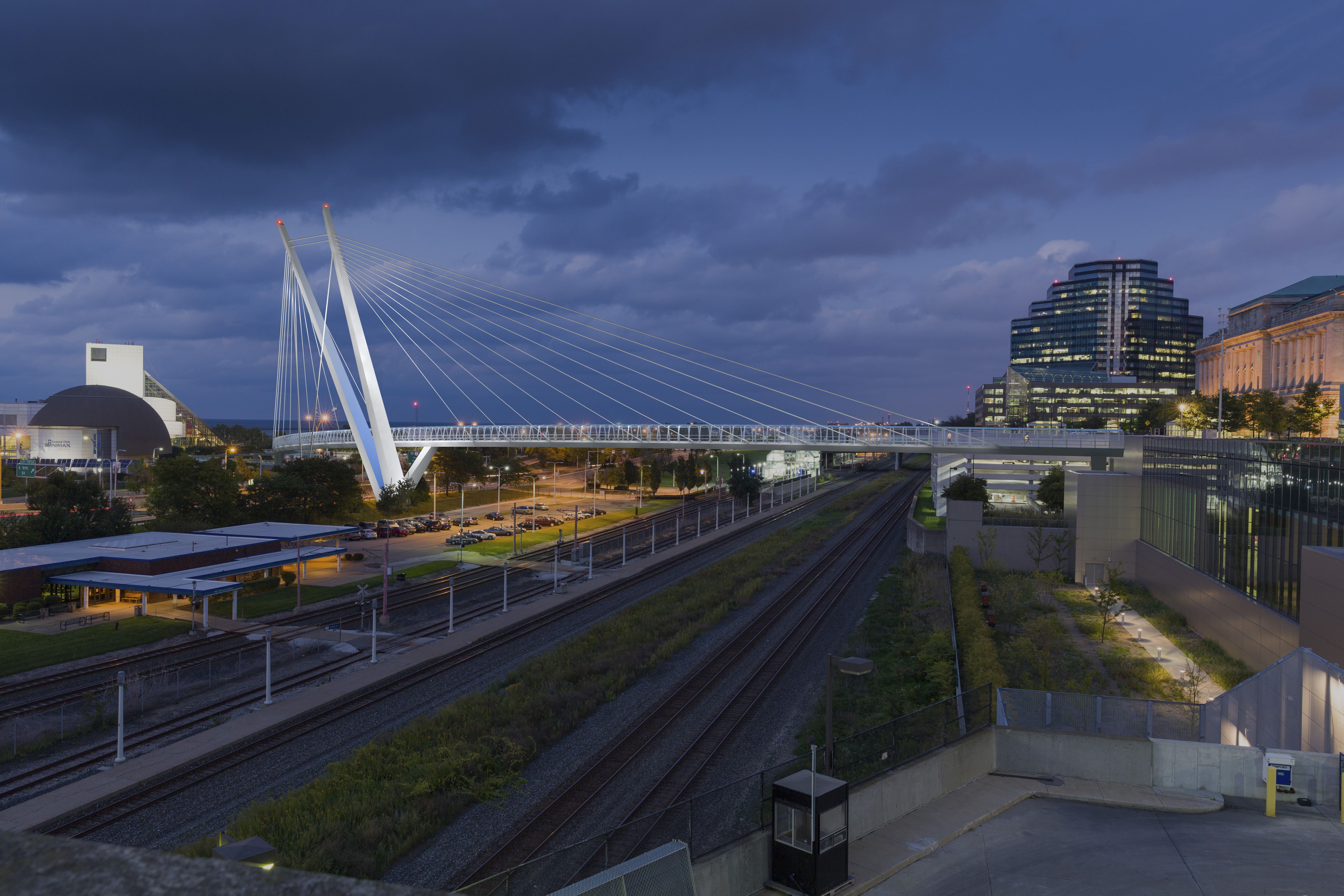 Cleveland Lakefront Pedestrian and Bicycle Bridge - Architect Magazine