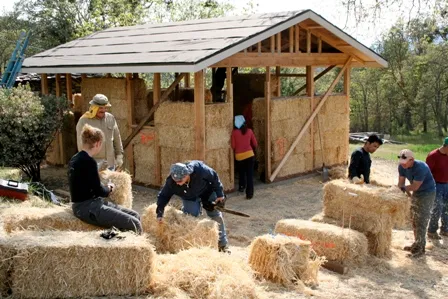 A Tiny House Built From Bales of Hay