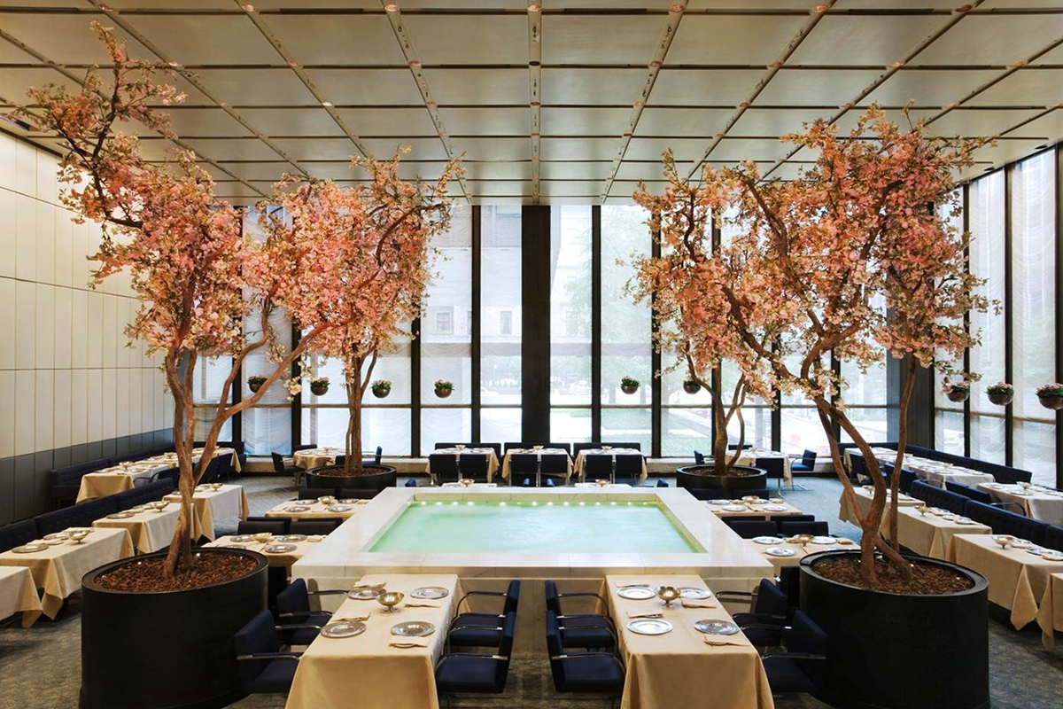 New York's Four Seasons Restaurant Awarded First Design Icon Restaurant ...