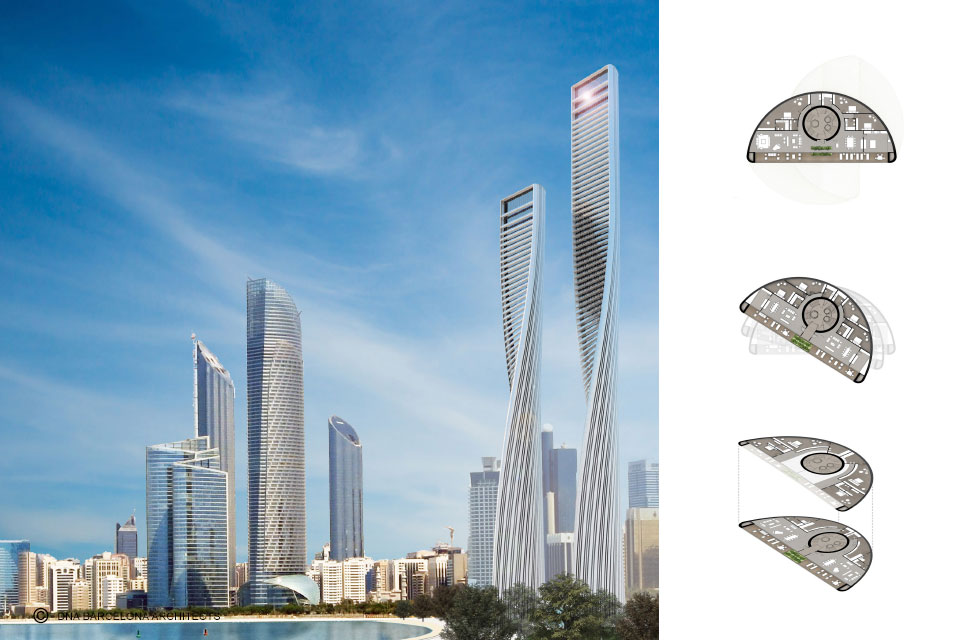 TWISTED TOWERS ABU DHABI, U.A.E. - Architect Magazine