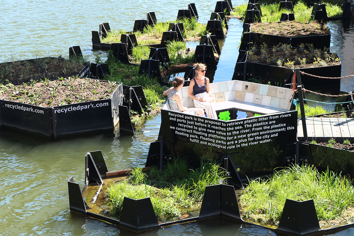This Week in Tech: A Floating Park Made Entirely of Recycled Plastic Waste