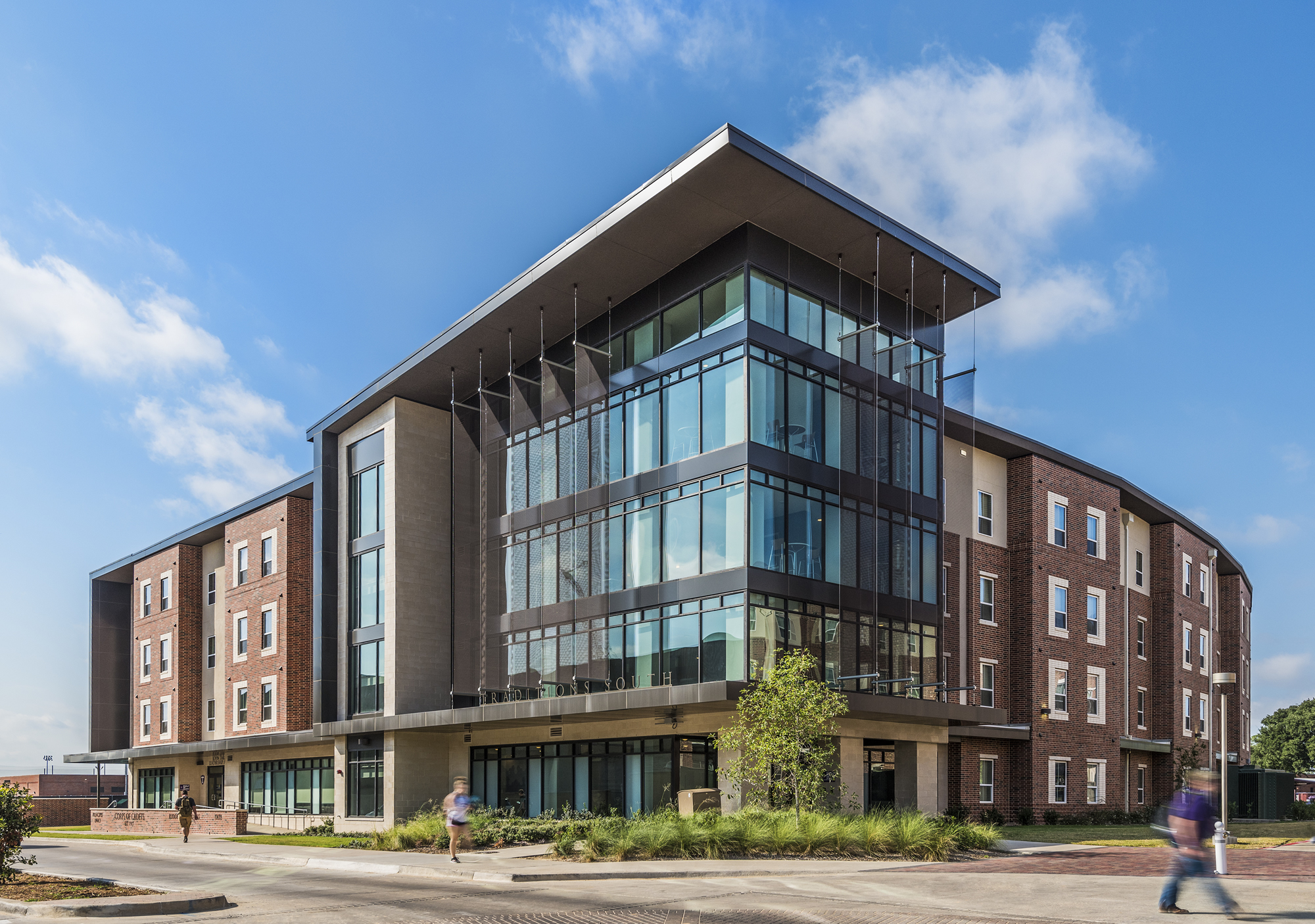 Coiled Wire Fabric Provides Solar Shading with an “Aged” Aesthetic