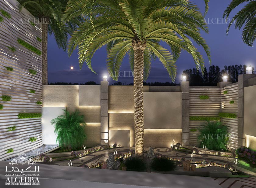 landscape and exterior design of a luxury villa in Dubai - Architect ...