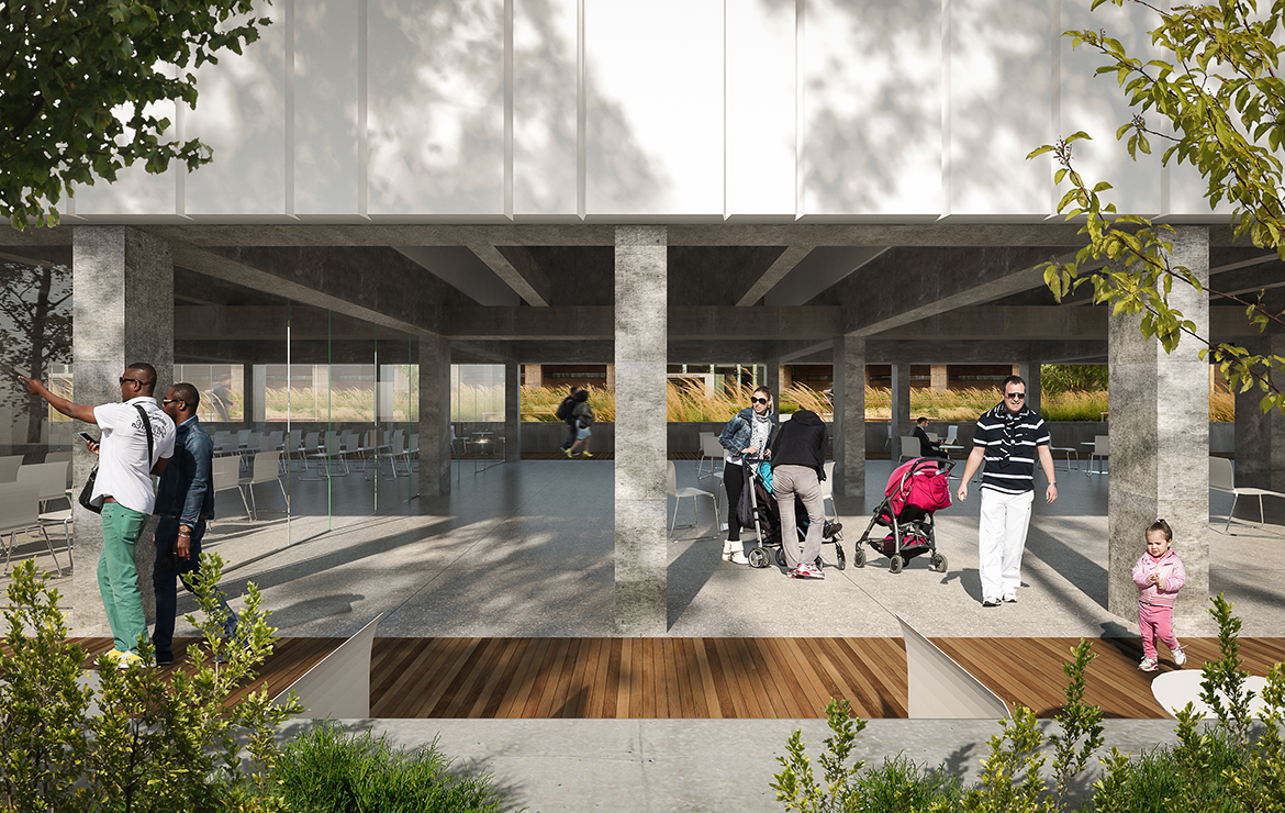 Methodist Le Bonheur Healthcare - Garden Chapel Pavilion (cooling tower ...