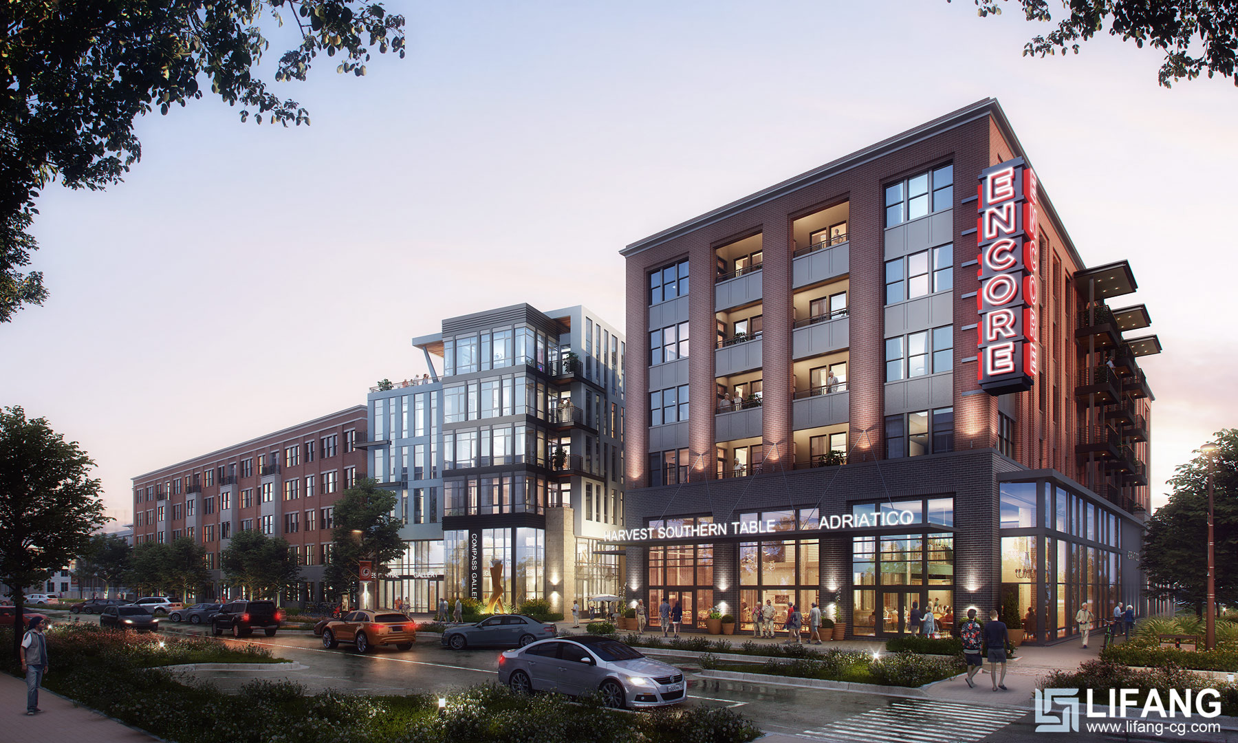 Street perspective exterior rendering - Architect Magazine