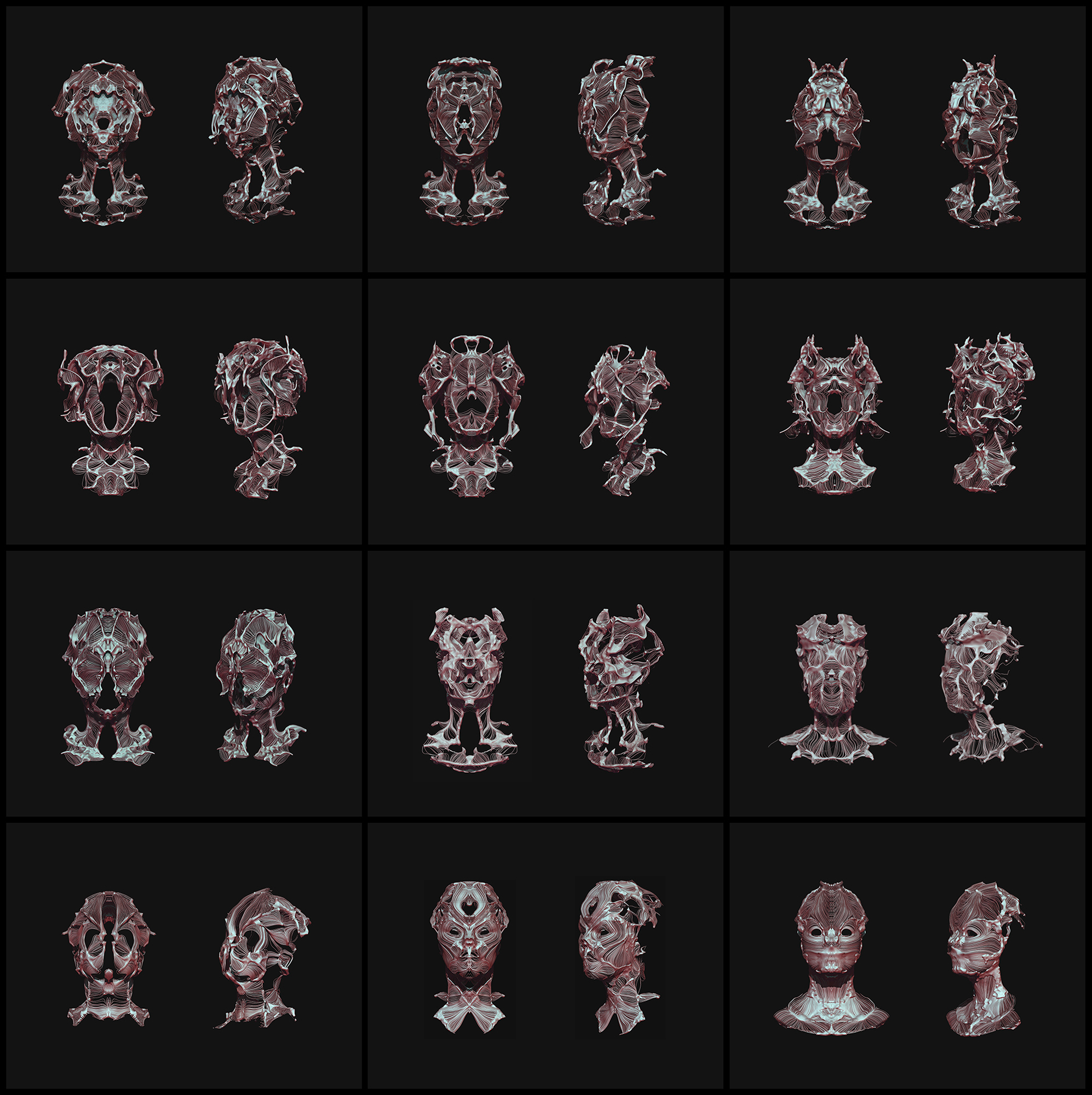 Neri Oxman Designs Rottlace, a Series of 3D-Printed Masks for Björk