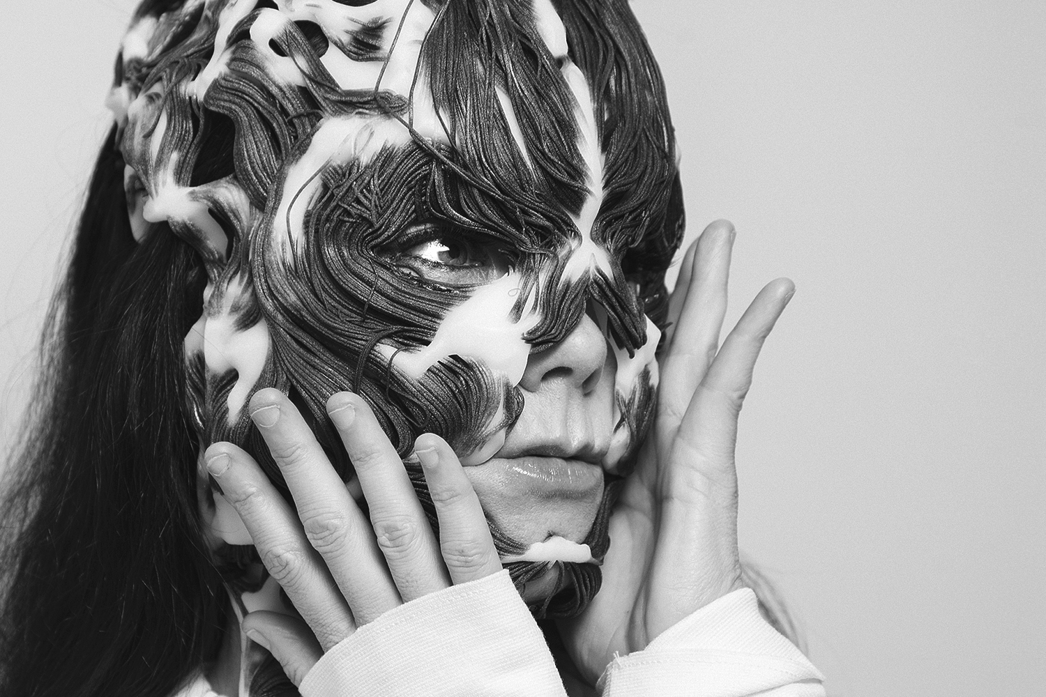 Neri Oxman Designs Rottlace, a Series of 3D-Printed Masks for Björk
