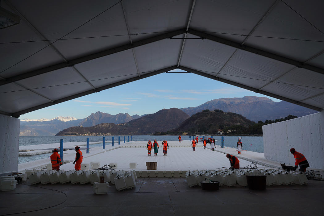 Christo and Jeanne Claude’s “Floating Piers” Nears Completion