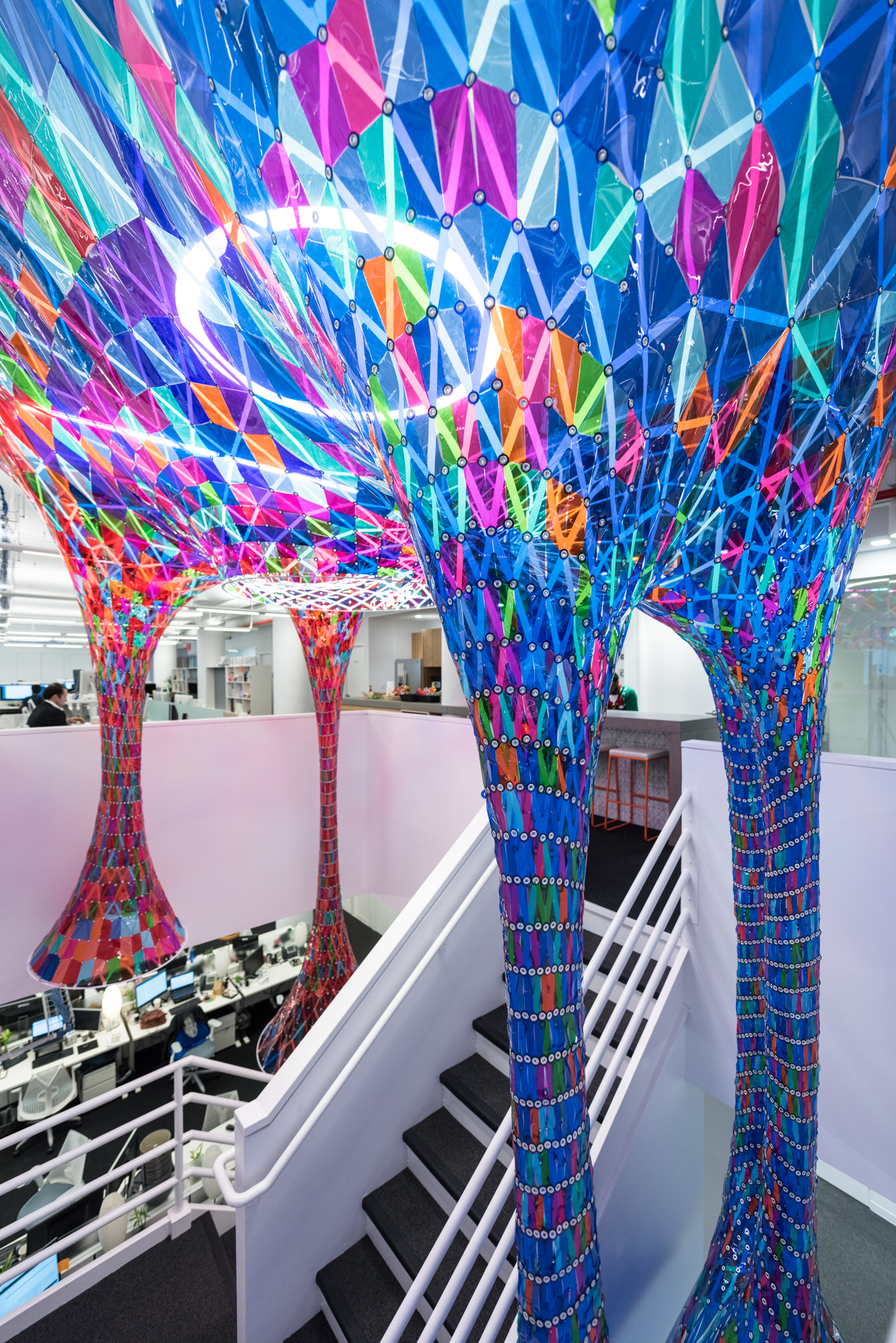 SOFTLab Installation Brings Much Needed Color to a Drab Office