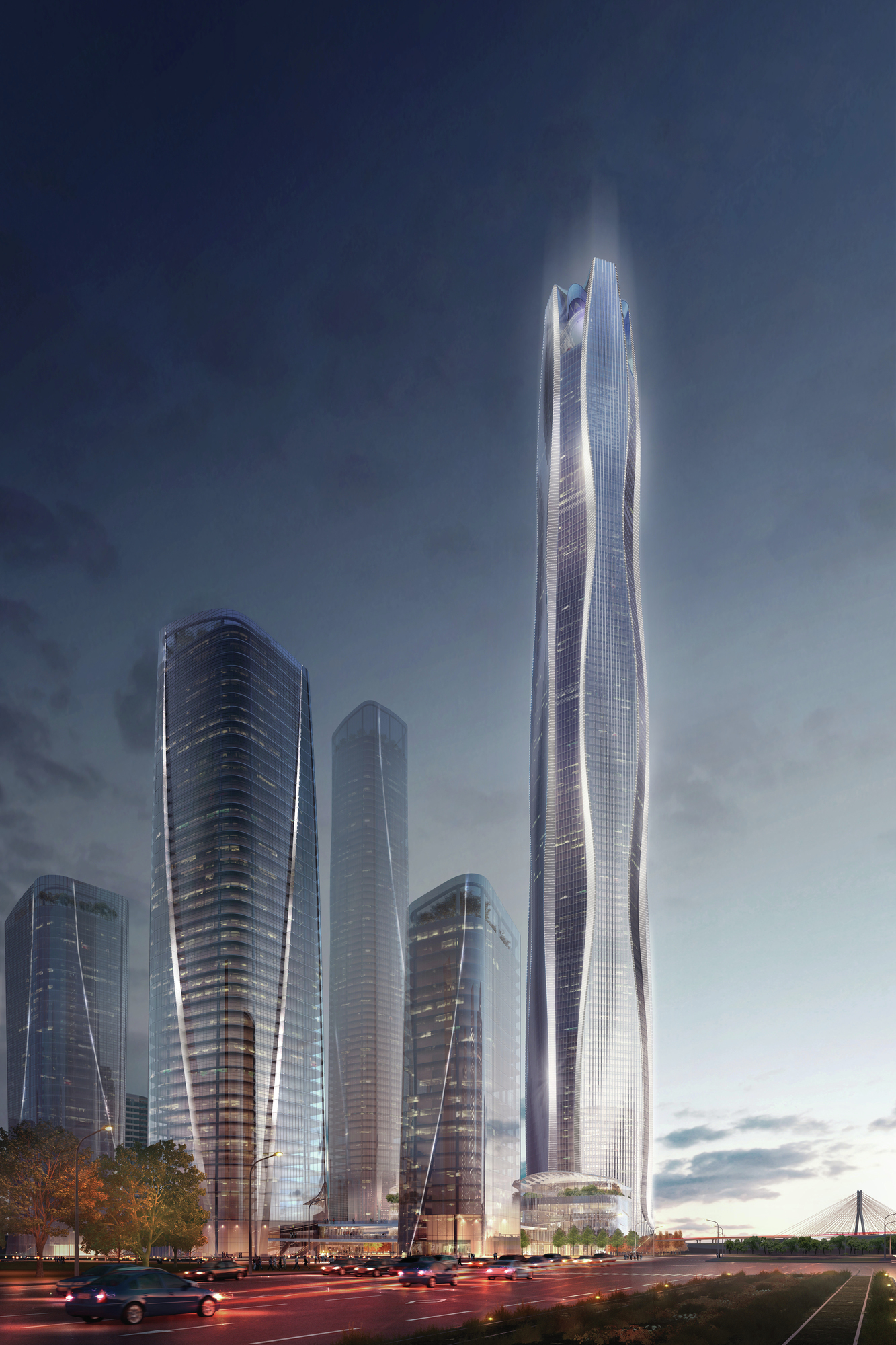 South HeXi Yuzui Financial District and Tower - Architect Magazine