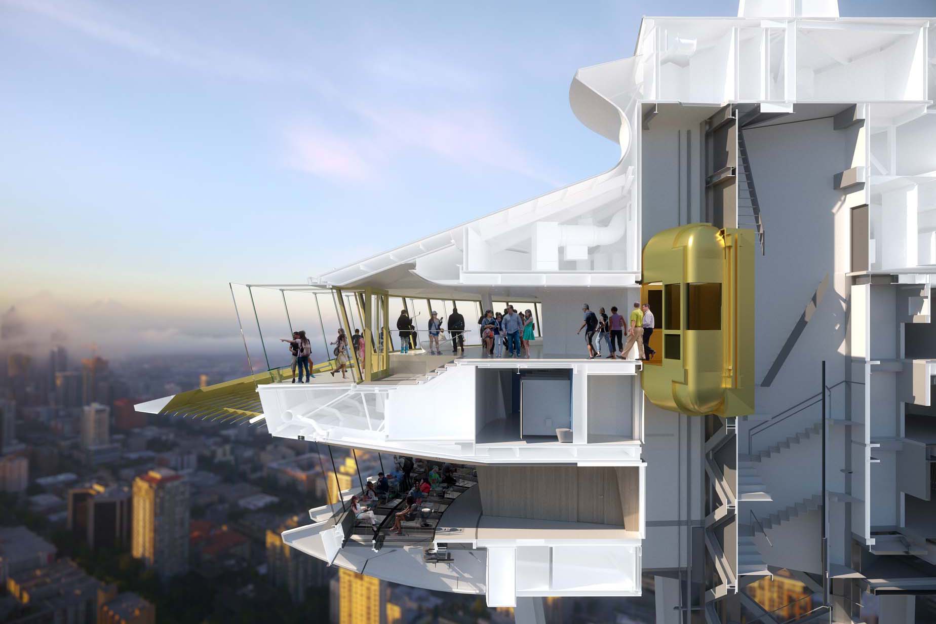 Space Needle's Renovation Project Begins