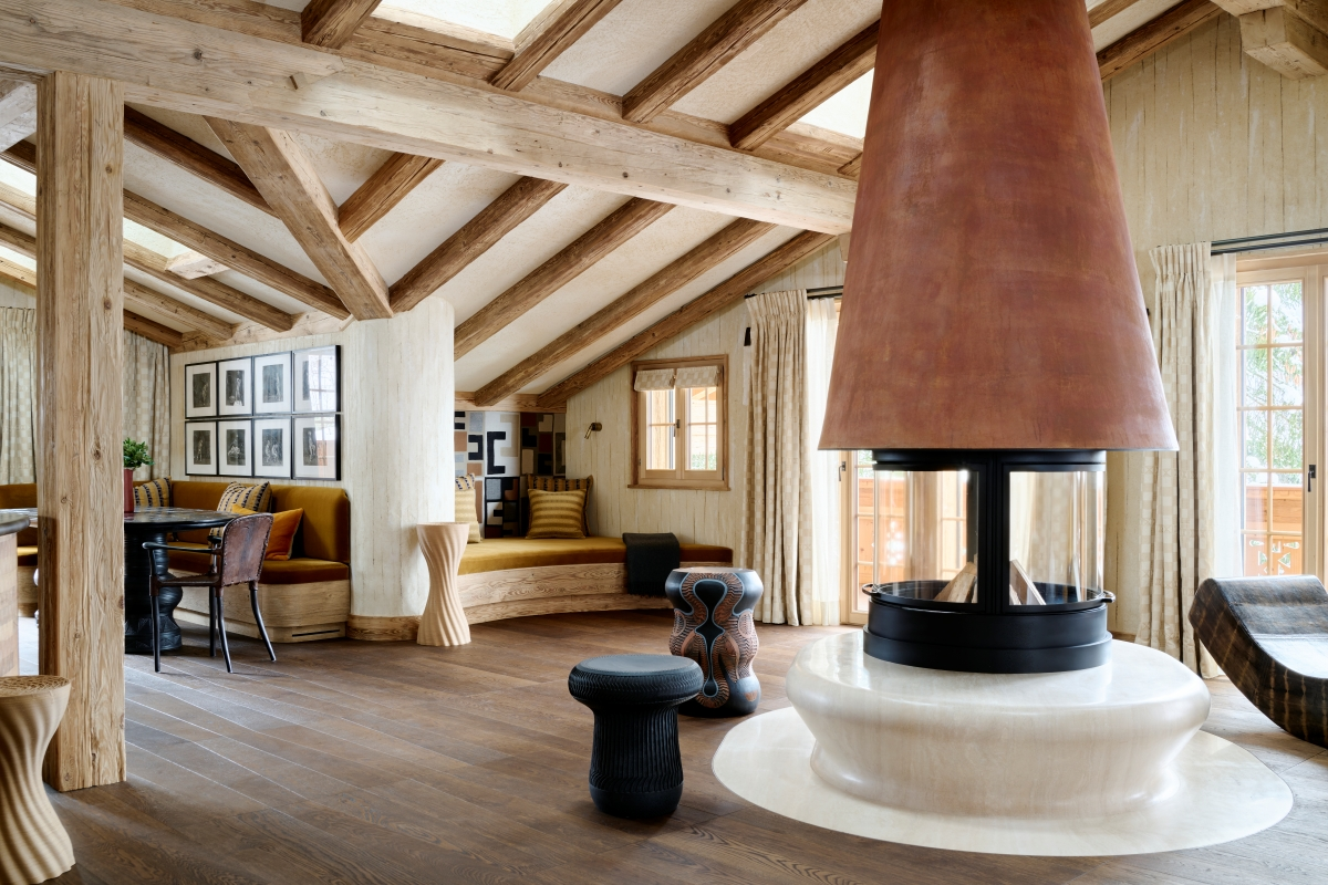 In Switzerland, an African-Inspired Chalet